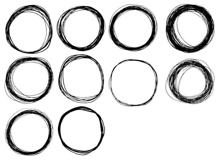 10 Scribble Circle (PNG Transparent) | OnlyGFX.com