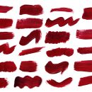 6 Red Watercolor Brush Stroke Square (PNG Transparent) | OnlyGFX.com