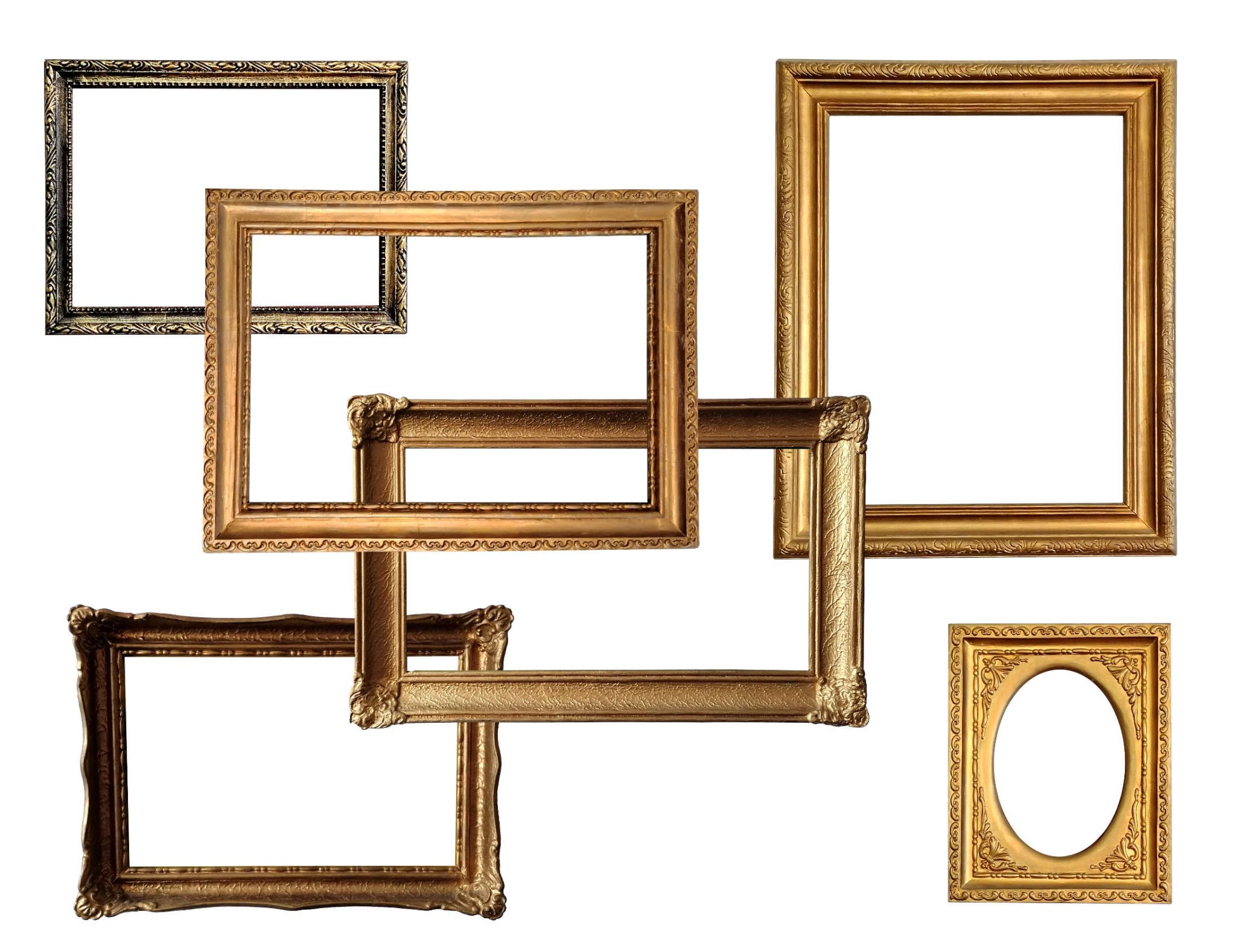 Gold Picture Frame (PNG Transparent) | OnlyGFX.com