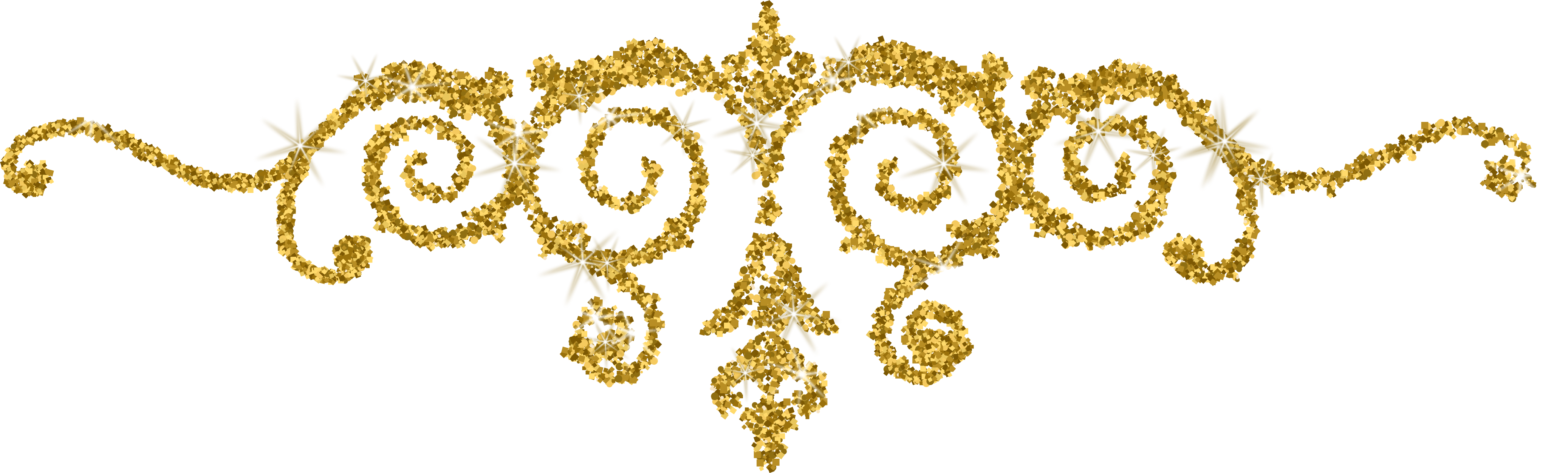 Gold Glitter Page Divider (PNG Transparent) | OnlyGFX.com