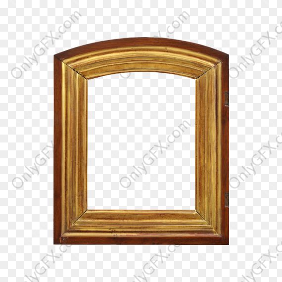 Golden Wood Picture Frames (PNG Transparent) | OnlyGFX.com